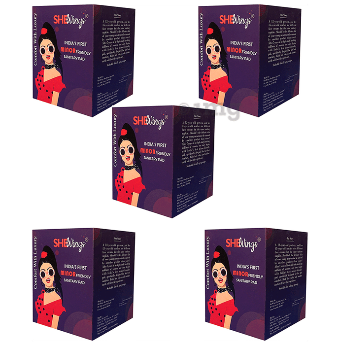 Shewings Minor Friendly Sanitary Pad (12 Each): Buy combo pack of 5.0 ...