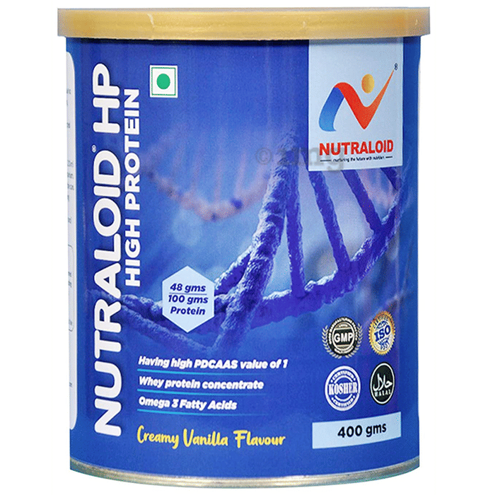 Nutraloid HP High Protein Powder Creamy Vanilla: Buy Tin of 400.0 gm ...