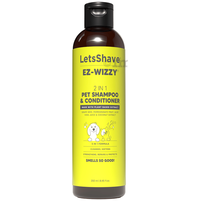 Letsshave Ez-Wizzy 2 in 1 Pet Shampoo & Conditioner (250ml Each): Buy ...