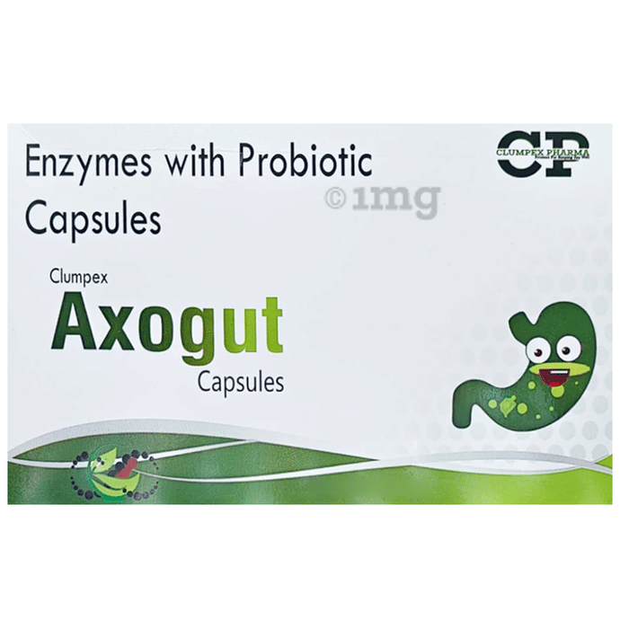 Axogut Capsule: Buy strip of 10.0 capsules at 𝗯𝗲𝘀𝘁 𝗽𝗿𝗶𝗰𝗲 in India | 1mg