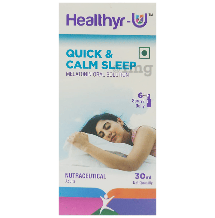 Healthyr-U Quick & Calm Sleep Melatonin Oral Solution Spray: Buy bottle ...