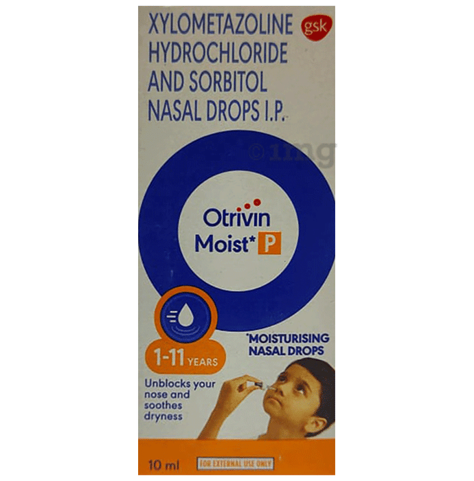 Otrivin Moisturising Paediatric Nasal Drops | For Blocked Nose ...