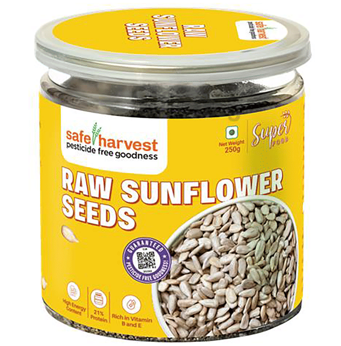 Safe Harvest Pesticide Free Goodness Raw Sunflower Seeds: Buy jar of ...