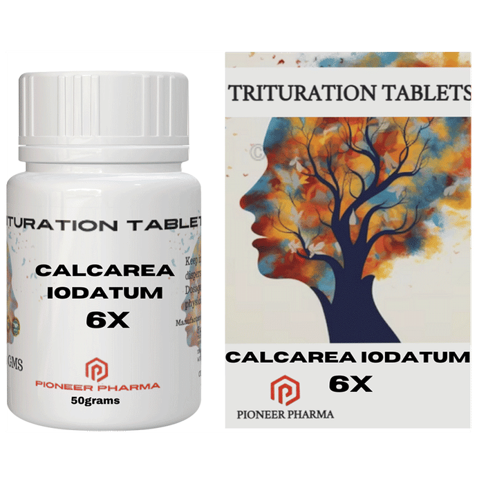 Pioneer Pharma Calcarea Iodatum Trituration Tablet 6X: Buy bottle of 50 ...