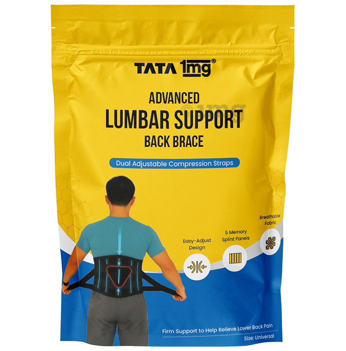Tata 1mg Advanced Lumbar Support Back Brace Universal: Buy packet of 1.0 Unit at best price in ...