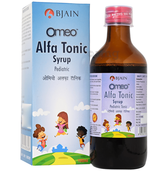 Bjain Omeo Alfa Tonic Syrup: Buy bottle of 100.0 ml Syrup at 𝗯𝗲𝘀𝘁 𝗽𝗿𝗶𝗰𝗲 ...