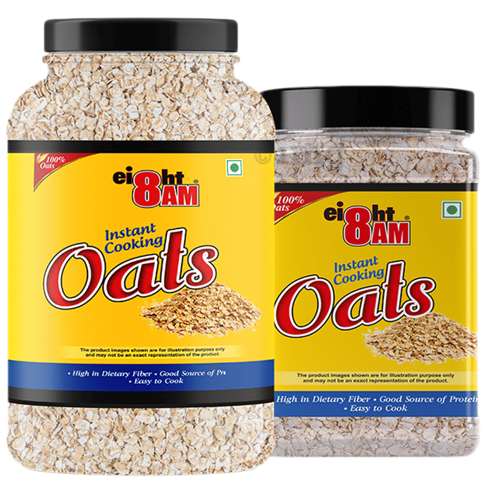 8AM Combo pack of Instant Cooking Oats (1.1kg + 500gm): Buy combo pack ...