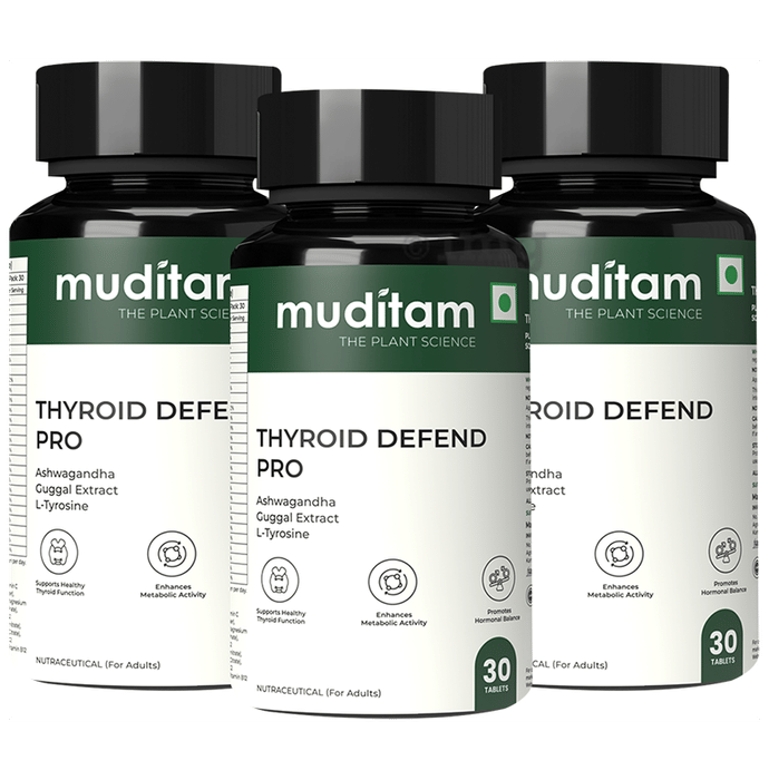 Muditam Thyroid Defend Pro Tablet | Supports Thyroid Balance ...
