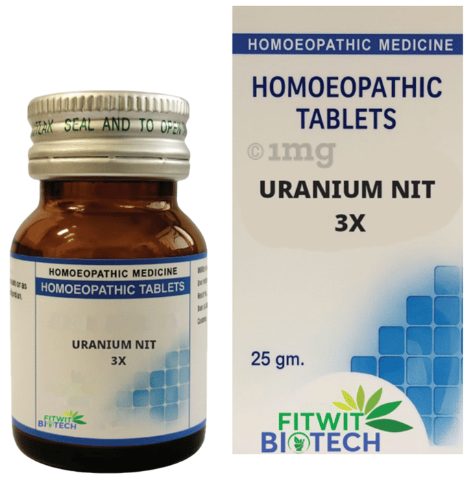Fitwit Biotech Uranium Nit Tablet 3X: Buy bottle of 25.0 gm Tablet at ...