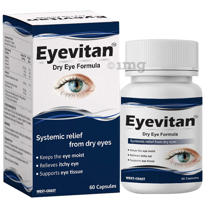 West-Coast Eyevitan Dry Eye Formula Capsule: Buy bottle of 60.0 ...