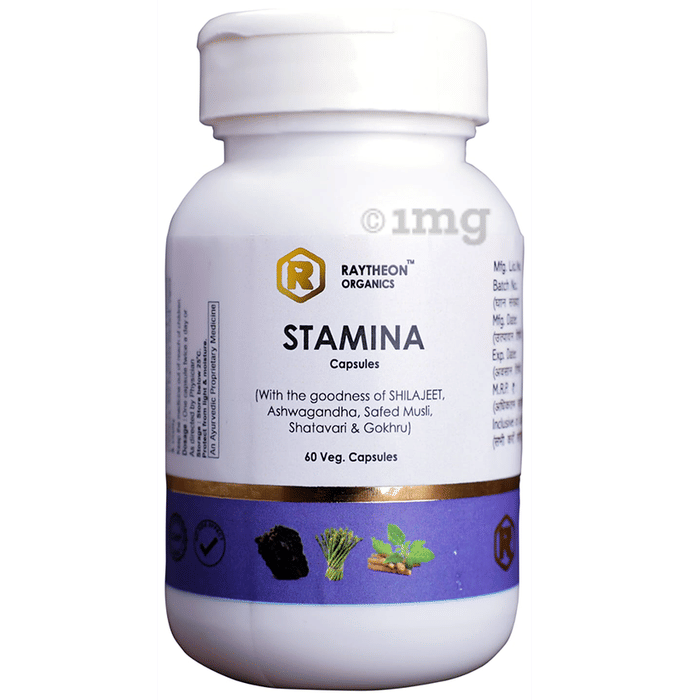Raytheon Organics Stamina Veg Capsule: Buy bottle of 60.0 vegicaps at ...