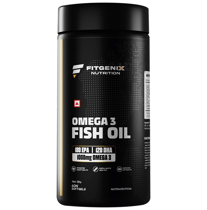 Fitgenix Nutrition Omega 3 Fish Oil Soft Gelatin Capsule: Buy bottle of ...