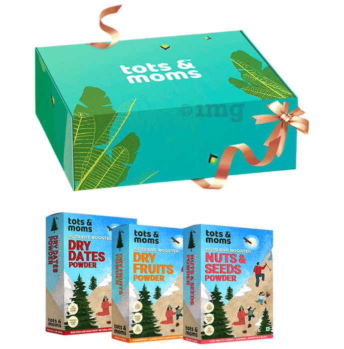 Tots & Moms Dry Fruit Mixes Gift Box for Babies 8 Months and Older: Buy ...