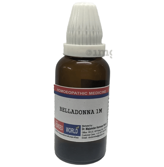 Dr. Majumder Homeo World Belladonna Dilution 1M (30ml Each): Buy combo pack of 6.0 bottles at ...