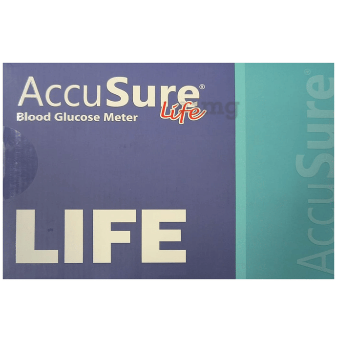 AccuSure Life Blood Glucose Meter with 25 Strip: Buy box of 1.0 Kit at ...