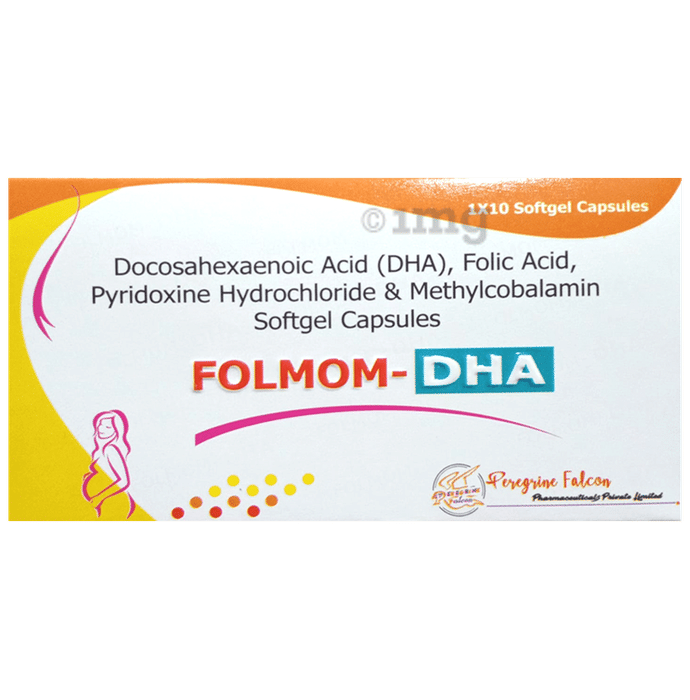 Folmom-DHA Softgel Capsule: Buy strip of 10.0 soft gelatin capsules at ...
