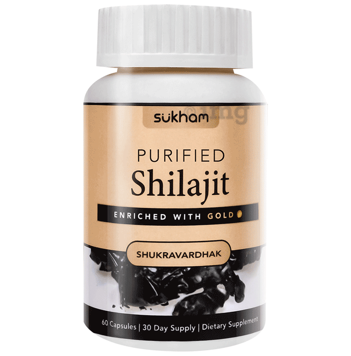 Sukham Purified Shilajit Capsule: Buy bottle of 60.0 capsules at best ...