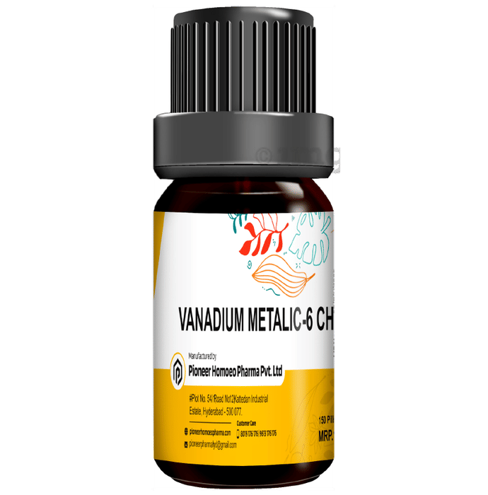 Pioneer Pharma Vanadium Metalic Globules Pellets Multidose Pills 6 CH ...
