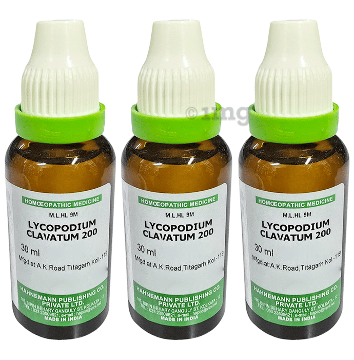 Hapco Lycopodium Clavatum (30 Each) 200: Buy combo pack of 3.0 bottles ...