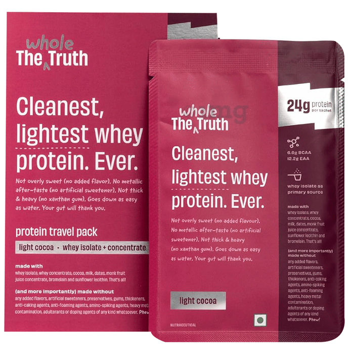 The Whole Truth Whey Isolate + Concentrate 24g Protein per Scoop Light ...