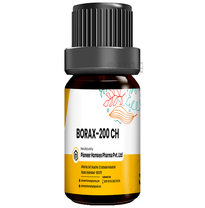 Pioneer Pharma Borax Globules Pellets Multidose Pills 200 CH: Buy ...