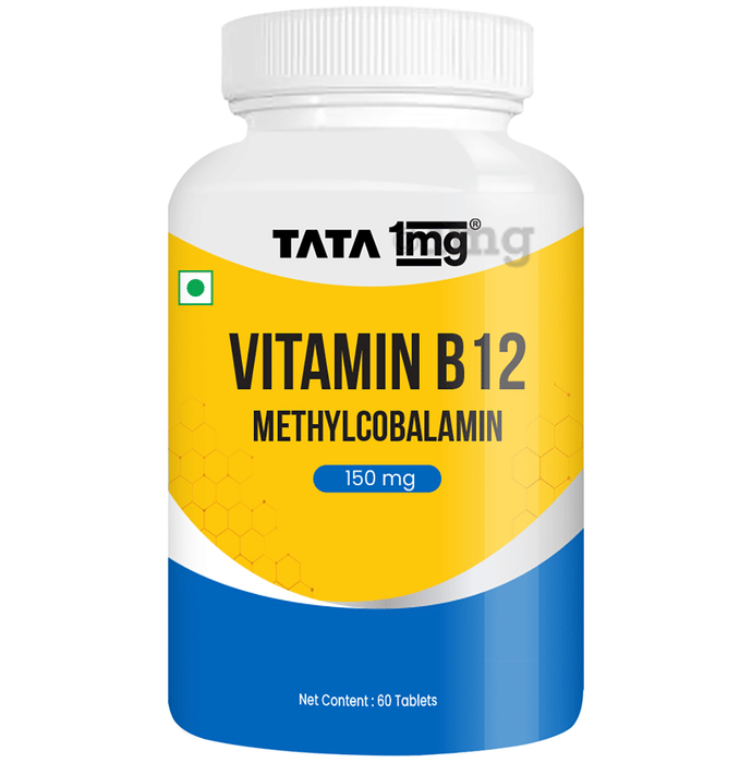 Tata 1mg Vitamin B12 Methylcobalamin Tablet: Buy bottle of 60.0 tablets at best price in India | 1mg