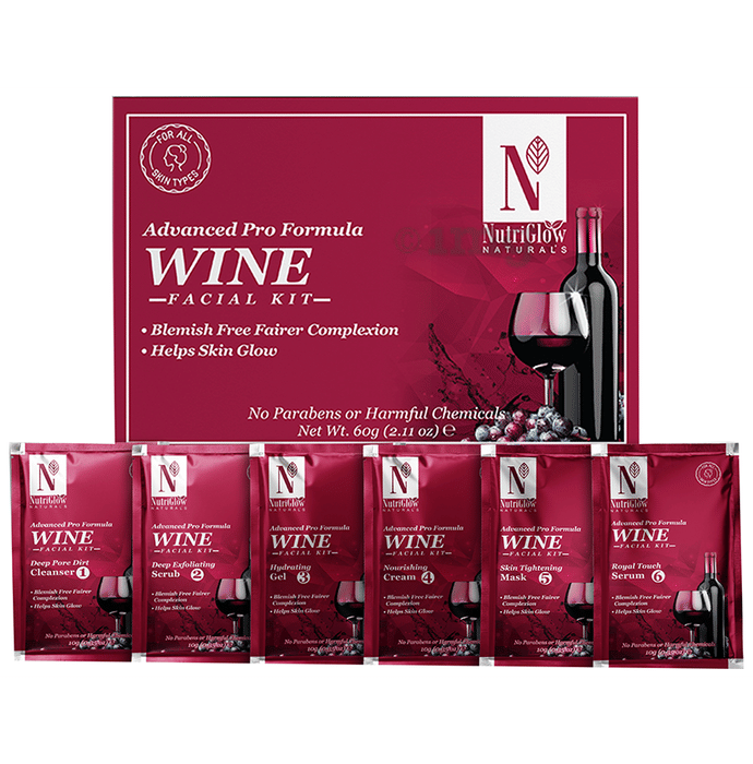 NutriGlow Natural's Advanced Pro Formula Wine Facial Kit: Buy box of 1. ...