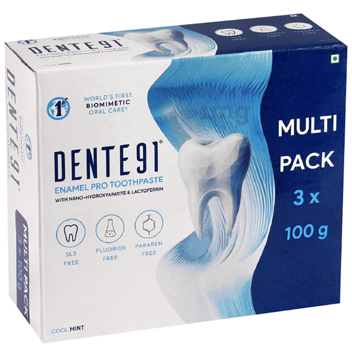 Dente 91 Enamel Pro Cool Mint Toothpaste (100gm Each): Buy box of 3.0 ...