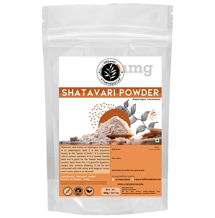 Organic Ayurvedistan Shatavari Powder: Buy packet of 400.0 gm Powder at ...