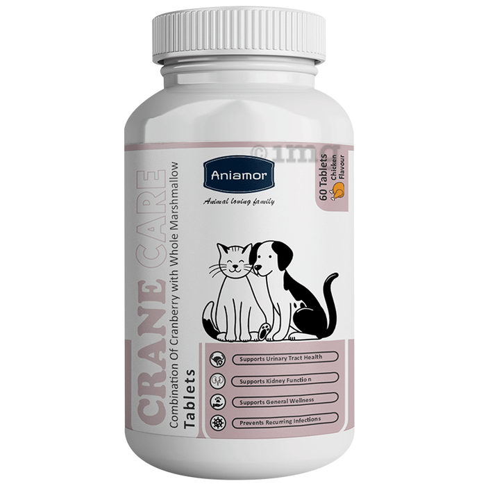 Aniamor Crane Care Tablet for Dog & Cat Chicken Flavour: Buy bottle of ...