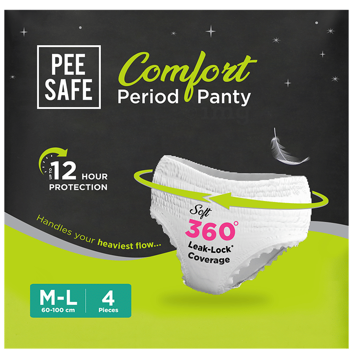 Pee Safe Comfort Period Panty M-L: Buy packet of 4.0 Panties at best ...