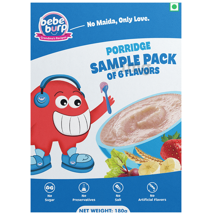 Bebe Burp Prridge Sample Pack (30gm Each) Assorted: Buy box of 6.0 ...