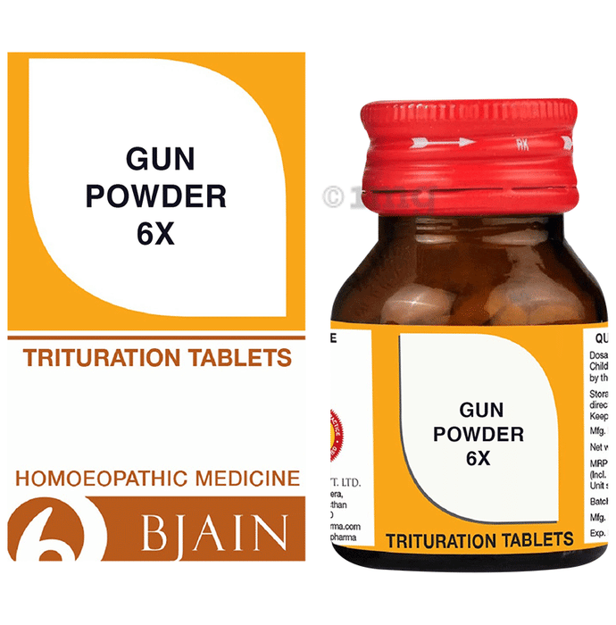 Bjain Gun Powder Trituration Tablet 6X: Buy bottle of 25.0 gm ...