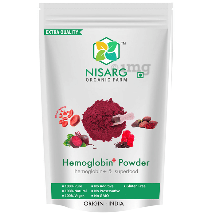 Nisarg Organic Farm Hemoglobin+ Powder: Buy packet of 100.0 gm Powder ...