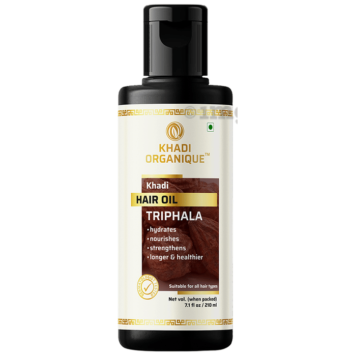 Khadi Organique Khadi Hair Oil Triphala: Buy bottle of 210.0 ml Oil at best price in India | 1mg