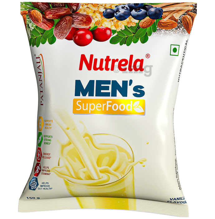 Patanjali Nutrela Men's Superfood with Protein for Digestion & Immunity ...