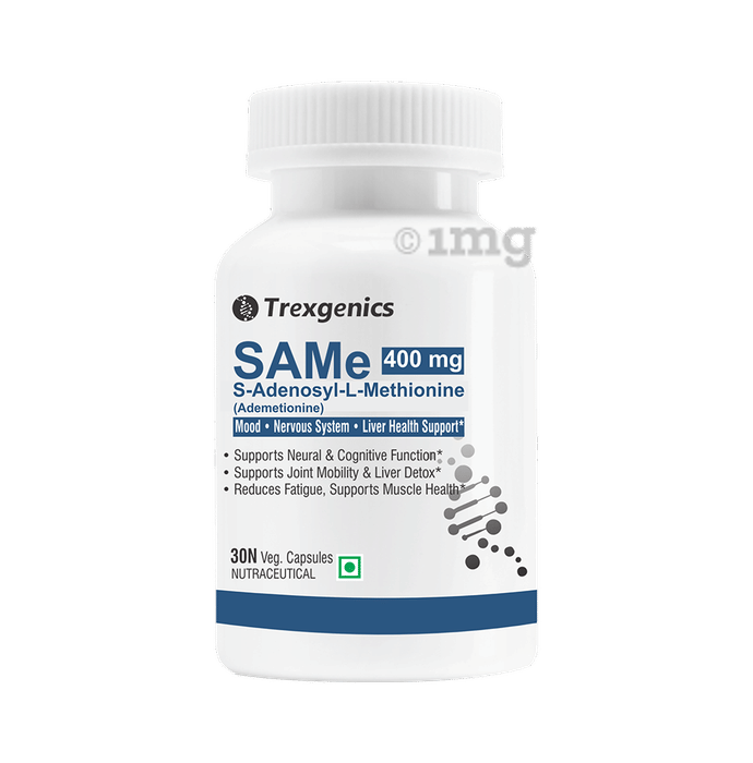 Trexgenics SAMe S-Adenosyl L-methionine 400mg Veg Capsule: Buy bottle ...