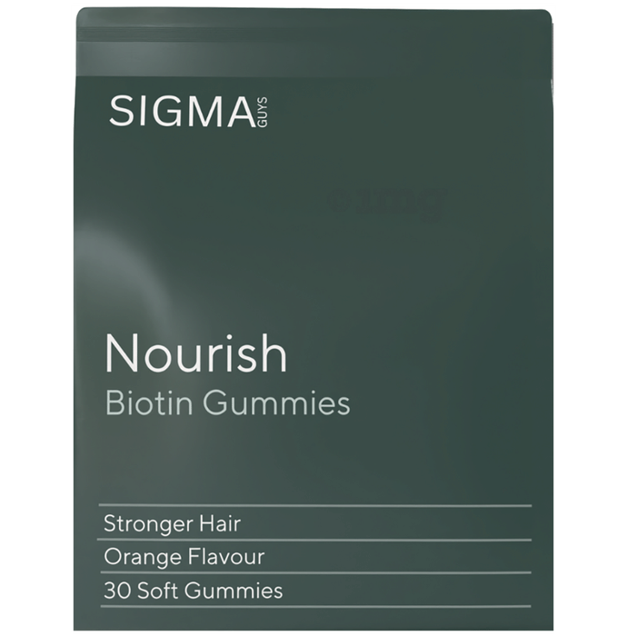 Sigma Guys Nourish Biotin Gummies (30 Each) Orange: Buy packet of 1.0 ...