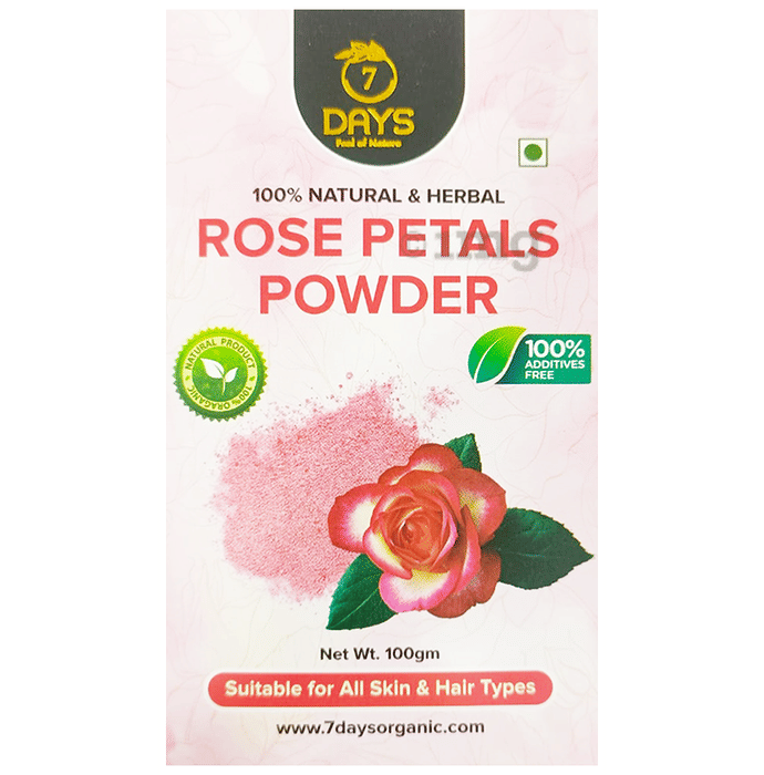 7Days Rose Petals Powder: Buy box of 100.0 gm Powder at best price in ...