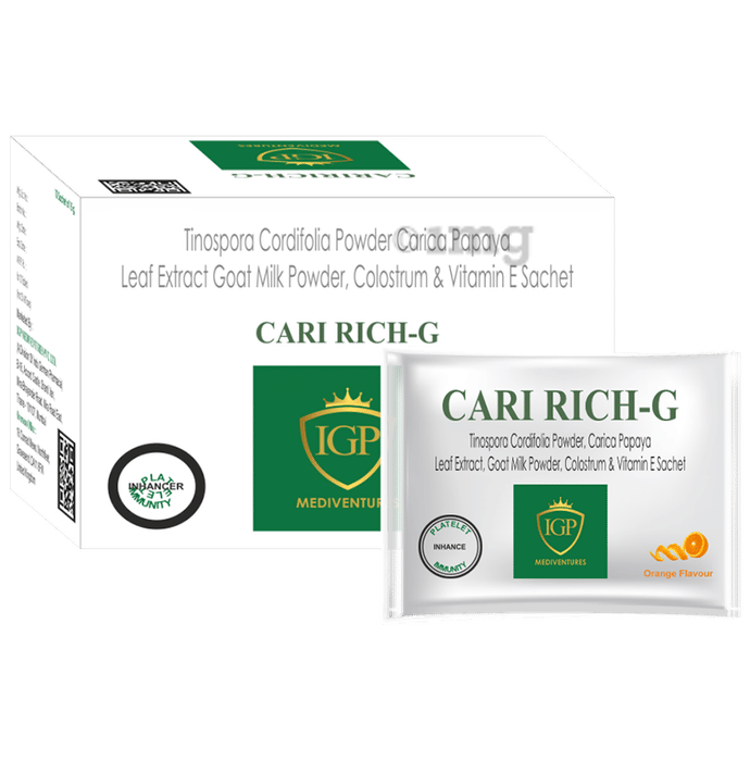 IGP Mediventures Cari Rich-G Sachet (15gm Each): Buy box of 10.0 ...
