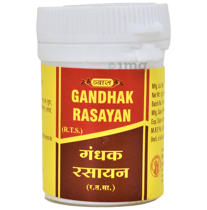 Vyas Gandhak Rasayan: Buy bottle of 20.0 tablets at 𝗯𝗲𝘀𝘁 𝗽𝗿𝗶𝗰𝗲 in India ...
