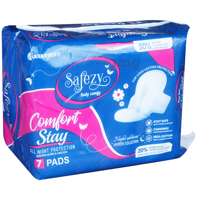Safezy Comfort Stay All Night Protection Pads Ultra Soft: Buy packet of ...