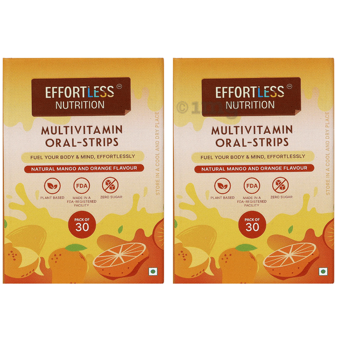Effortless Nutrition Multivitamin Oral-Strips ( 30 Each ): Buy combo ...
