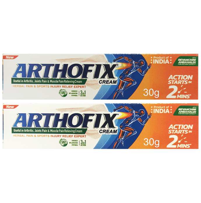 Arthofix Cream (30gm Each): Buy combo pack of 2.0 Tubes at best price ...