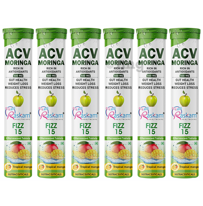 Raskam Healthcare ACV Moringa 500mg Effervescent Tablet (15 Each ...