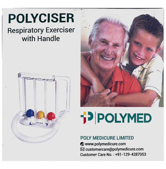 Polymed Polyciser Respiratory Exerciser With Handle: Buy box of 1.0 ...