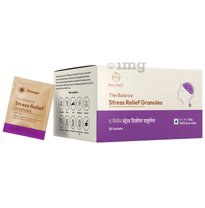 Balance Ayurveda Stress Relief Granules (5gm Each): Buy box of 30.0 ...