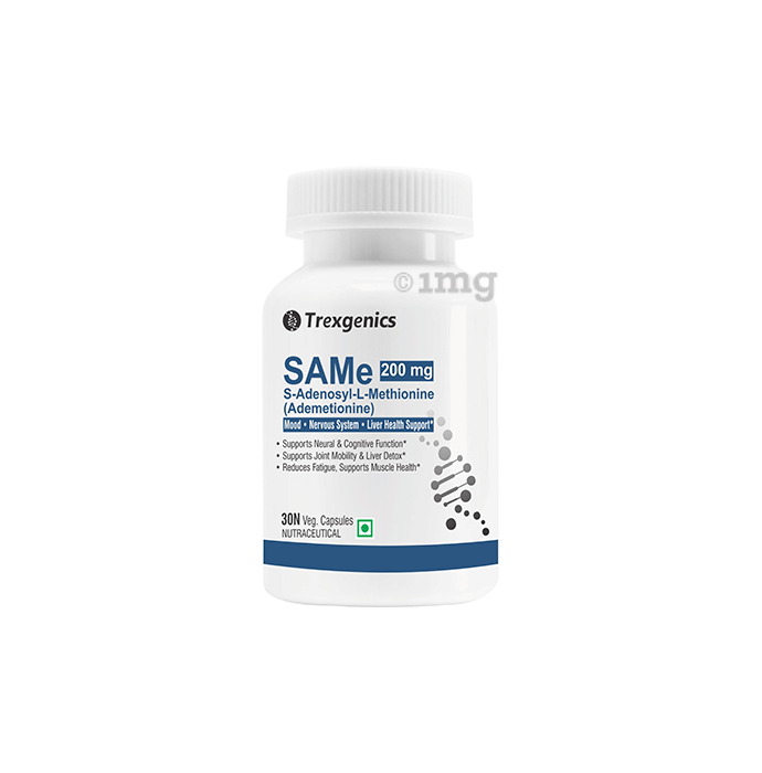 Trexgenics SAMe 200mg Veg Capsule: Buy bottle of 30 vegicaps at best ...