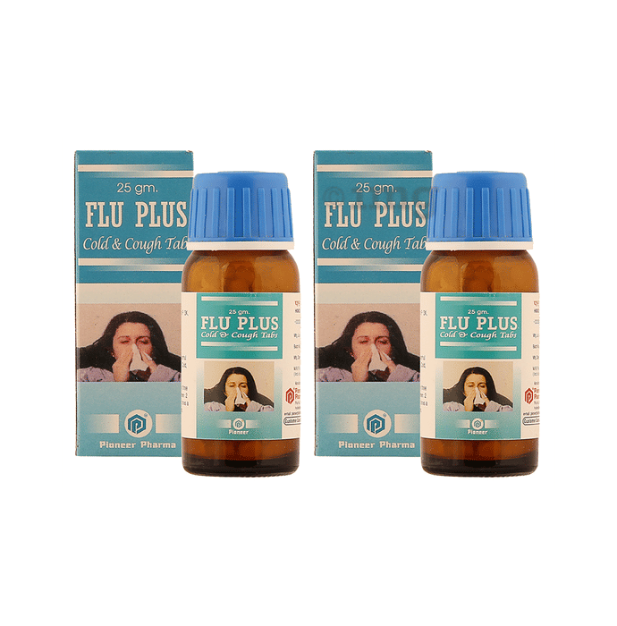 Pioneer Pharma Flu Plus (25gm Each): Buy combo pack of 2 bottles at ...