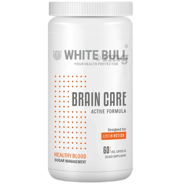 White Bull Brain Care Veg Capsule: Buy bottle of 60.0 vegicaps at best ...